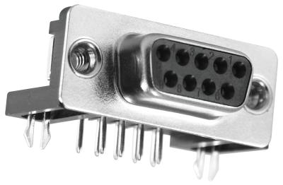 China 15 contact right angle pcb connector Kycon K22XHT-A15P-N30 with threaded inserts and rohs compliance for sale