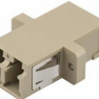 China Lc duplex multimode fiber optic economy coupler beige plastic body pei clip L-com FOA-LCM12-PC0F eu rohs for sale
