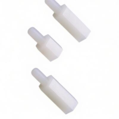China KSS HTS 308 hexagonal standoff featuring UL approved Nylon 66 construction and flame retardant rating for secure PCB for sale