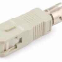 China Multimode Hybrid Fiber Adapter SC Male and ST Female Connectors L-com FOA-MM-SCM-STF with Dust Caps for sale