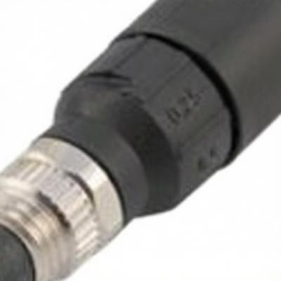 China M8 male field terminatable connector L-com M8FTQ3M with IDC terminals and gold plated copper alloy contacts for sale