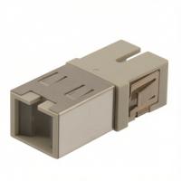 China Fiber optic coupler beige L-com FOA-820-BGE simplex SC SC side spring shutter no flange translucent interior for sale