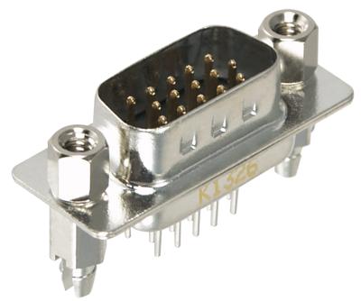 China D Subminiature Vertical Connector Kycon K86X BD 44P BR30 for High Density PCB Mounting Applications for sale