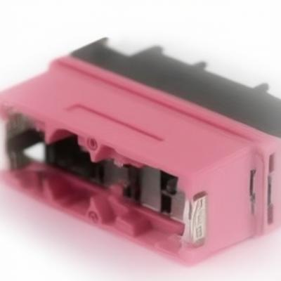China Durable MPO Duplex Coupler with Shutter Key Up Key Down L-com FOA-824-HVI Panel Mount Black H Violet for sale