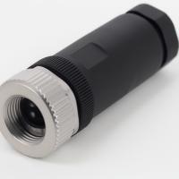 China Screw terminal M12 8 pin female A code connector with chemical resistant plastic housing L-com M12FT8AF for sale