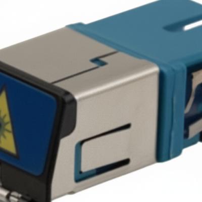 China Fiber optic SC SC simplex coupler blue external type side spring shutter no flange L com FOA 822 BLU for sale