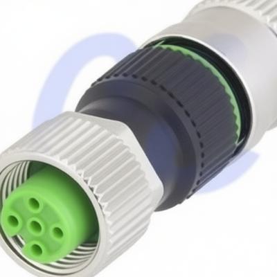China Telecom Connector L-com M12FT4AF M12 Female 4 Pole A Code with Straight Configuration and IP67 Rating for sale