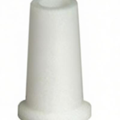 China LC style connector fiber dust caps L-com DSTCP-C-125MM made of PE material for 125mm fiber applications for sale