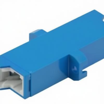 China Fiber Optic Simplex Adaptor Blue UPC Connector L-com FOAE2KUPCB with PBT Housing and Ceramic Ferrule for sale