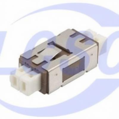 China Durable metal housing fiber optic MU duplex adapter L-com FOA-703M with zirconia sleeving and dust caps for sale