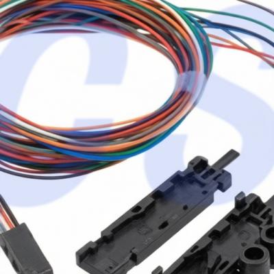 China Fiber Ribbon Fan Out Kit 8 Cores 09 Millimeter Cable Diameter Black Color L com FCA FOK8091P Solution for sale