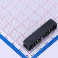 China 2.54mm pitch connector Kinghelm KH-2.54PH180-2X13P-L8.9 with 180 degree orientation and gold flash contacts for sale