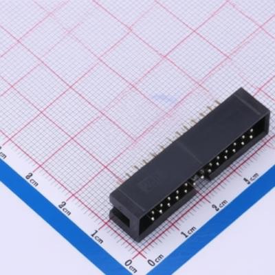 China 2.54mm pitch connector Kinghelm KH-2.54PH180-2X13P-L8.9 with 180 degree orientation and gold flash contacts for sale