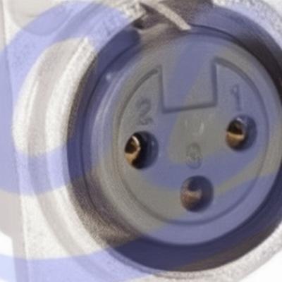 China Audio Video 3 Pin XLR Panel Mount Coupler Connector L-com CON-XLR3F with Solder Cup Termination for sale