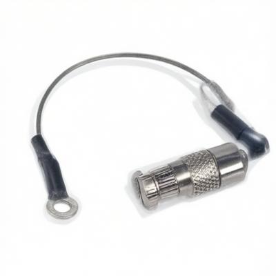 China Nylon coated lanyard and stainless steel dust cover L-com DSTCP-RSTADPTS for ST connector component assembly for sale