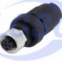 China M12 Female Straight 4 Pole Connector A Code with IP67 Protection and 32 Volt Rating L com M12FT4AF L for sale