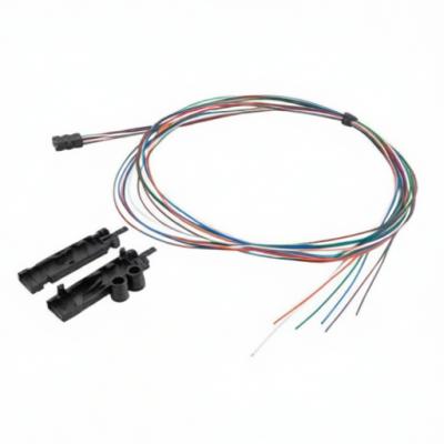 China Fiber Ribbon Fan-Out Kit 6 Cores PVC Cable Black Jacket L-com FCA-FOK6091P Cable Assembly for sale