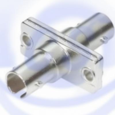 China Right angle simplex fiber optic ST to ST adapter L-com FOA-011A with ceramic sleeve and zinc alloy body for sale