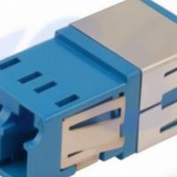 China Fiber optic coupler L-com FOA-811-BLU side spring shutter high density blue color designed for fiber connections for sale