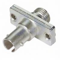 China Durable fiber optic adapter L-com FOA-311A with ceramic sleeve zinc alloy body and installed dust caps for sale