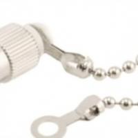 China Metal dust cover cap and chain for ST fiber optic connectors L-com FOC-STMSC ensures connector protection for sale