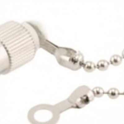 China Metal dust cover cap and chain for ST fiber optic connectors L-com FOC-STMSC ensures connector protection for sale