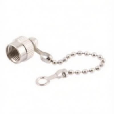China Protect fiber optic FC connectors with L-com FOC-FCMSC metal mating sleeve dust cap and chain component for sale