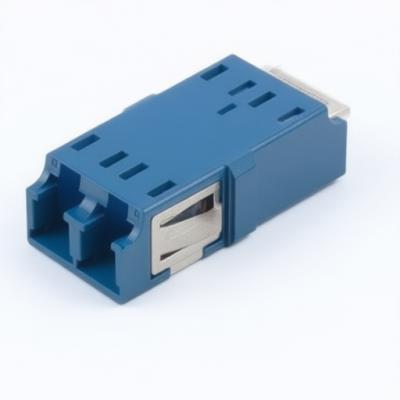 China Plastic One Piece Body Duplex LC Fiber Optic Economy Coupler Single Mode L-com FOA-LCSM2-PCUN-SCF for Optical Fiber Networks for sale