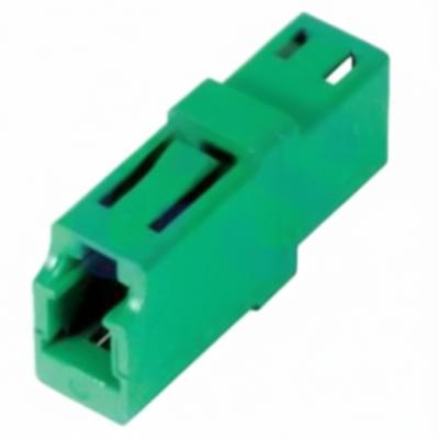China Green Plastic Housing Fiber Optic Adapter APC LC to LC Simplex L-com FOA-804 Ceramic Sleeve Included for sale