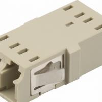China Fiber Optic Economy Coupler Duplex LC Connector Plastic Body L-com FOA-LCM12-PCUN-SCF Multimode Fiber for sale