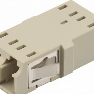 China Fiber Optic Economy Coupler Duplex LC Connector Plastic Body L-com FOA-LCM12-PCUN-SCF Multimode Fiber for sale