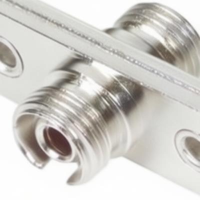 China Fiber optic simplex FC FC adapter nickel plate finish ceramic sleeve zinc alloy body L com FOA 013A for sale