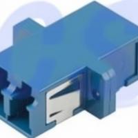 China Duplex LC Single Mode Fiber Optic Economy Coupler L-com FOA-LCSM2-PC0F-SCF with Plastic Body and PEI Clip for sale