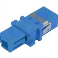 China Durable SC to SC Simplex Style Connect Adapter Featuring Dust Cap and Plastic Body L-com FOA-014 for sale