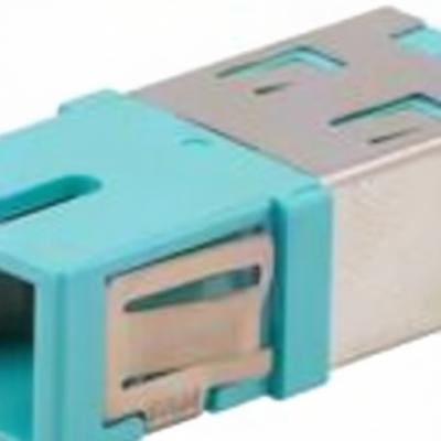China Panel Mount SC SC Simplex Fiber Coupler Side Spring Shutter Translucent L-com FOA-820-AQU Compliance for sale