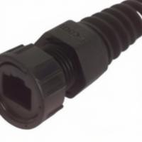 China Robust RJ45 IP67 Long Strain Relief Connector L-com WPRJ-LSR Suitable for Telecom Applications for sale