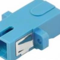 China Simplex Single Mode Fiber Optic Economy Coupler with Internal Shutter L-com FOA-SCSM1-PCUF-ISH Plastic Body SC Connector for sale