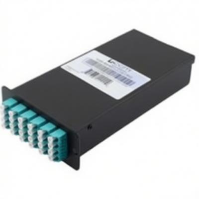 China Fiber Optic Cassette Module L-com FSP-MPM2-LC24-OM3 with 2 MPO Male to 24 LC Fiber Connectors for sale