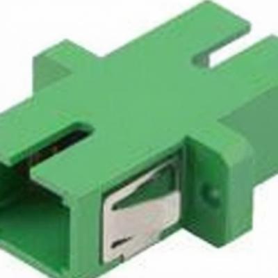 China Fiber Optic Economy Coupler L-com FOA-SASM1-PCUF SC APC Simplex SMF Plastic One Piece Body PEI Clip for sale