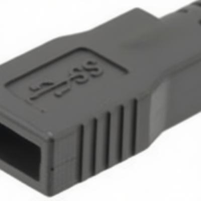 China LSZH Hood Black USB 3 0 A Male Connector L-com USBHD3-A-Z UL94 V-0 Rated Flame Retardant Cable Hood for sale
