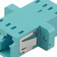 China One Piece Plastic Body Duplex Multimode Fiber Optic Economy Coupler Aqua Color L-com FOA-LCM32-PCUF for sale