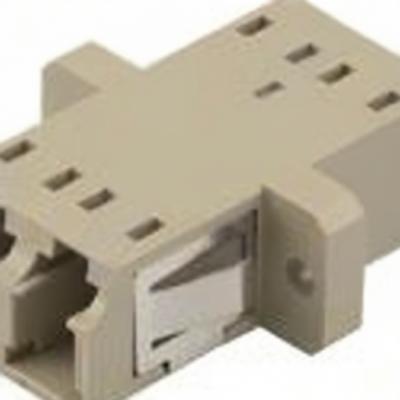 China Beige plastic one piece body fiber optic economy coupler duplex mmf L-com FOA-LCM12-PCUF for cable linking for sale