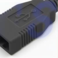 China USB 2.0 A Connector Hood Black LSZH Material L-com USBHD2.0-Z-A RoHS Certified Individual Packaging for sale
