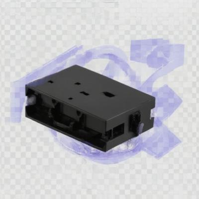 China Black MPO Duplex Coupler translucent internal component shutter key up key down L-com FOA-824-BLK EU RoHS compliant for sale