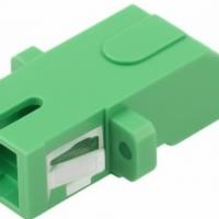 China Simplex Single Mode Fiber Optic Economy Coupler L-com FOA-SASM1-PCUF-ISH with Plastic Body and Internal Shutter for sale