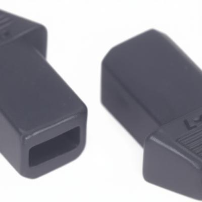 China Durable USB Type B jack dust cap L-com CAPUSB-B black ABS ROHS compliant cover for electronic connectors for sale