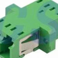 China Fiber Optic Economy Coupler LC APC Connector Duplex SMF Plastic One Piece Body L com FOA LASM2 PCUF for sale