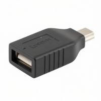 China USB 2.0 Type A to Mini B5 Plug Adapter Featuring Molded PVC Hood and 360 Foil Shielding L-com U2C00054 for Signal for sale