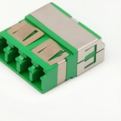 China Fiber optic shutter green color vertical spring mechanism L-com FOA-817-GRN LC LC quad fiber coupler for sale