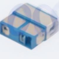 China High density blue fiber optic shutter side spring configuration featuring L-com FOA-814-BLU LC LC quad fiber coupler for sale